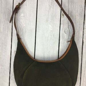 Vintage G.H. Bass & Co. | Bags | Vintage Gh Bass Co Green Suede Leather ...